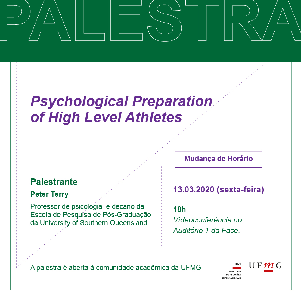 Mudança no horário da palestra ministrada por Peter Terry – DRI ...