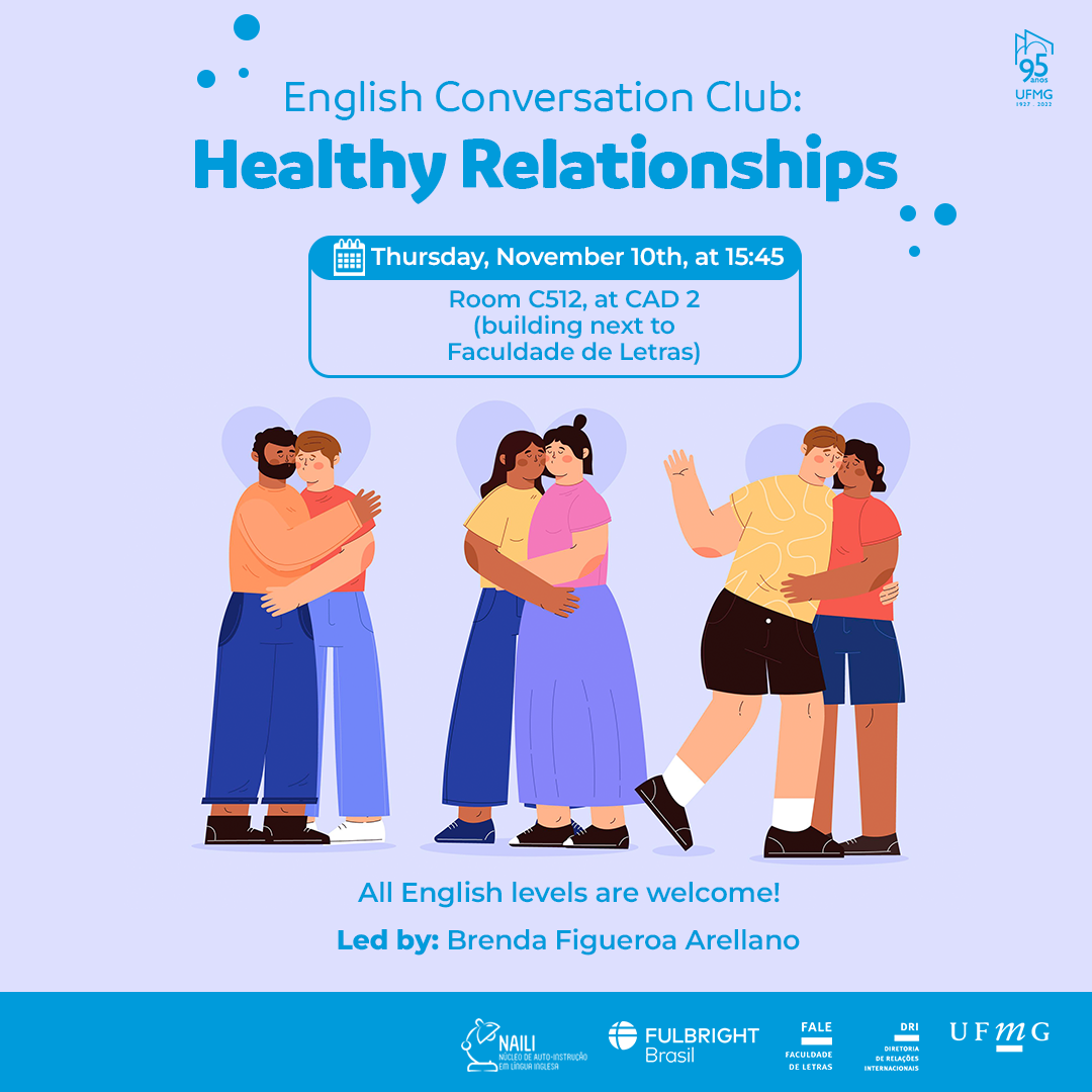 English Conversation Club: Healthy Relationships – DRI – Diretoria de ...