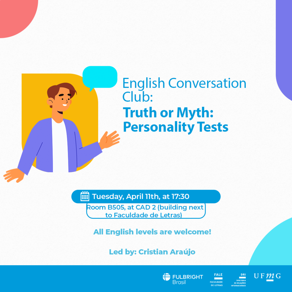 English Conversation Club – Truth or Myth: Personality Tests – DRI ...