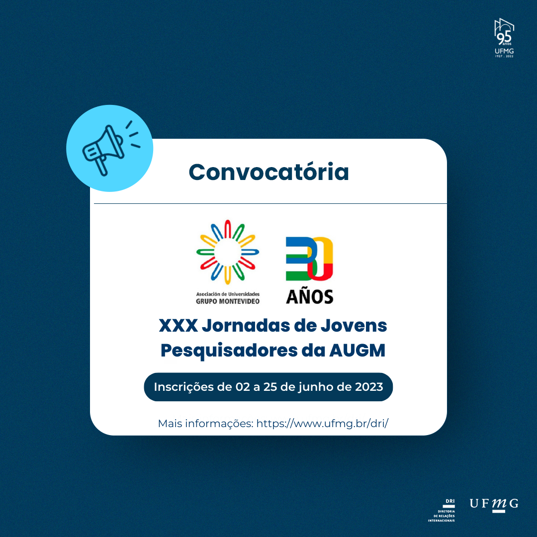 Abertas as inscrições para as 30ª Jornadas de Jovens Pesquisadores da ...