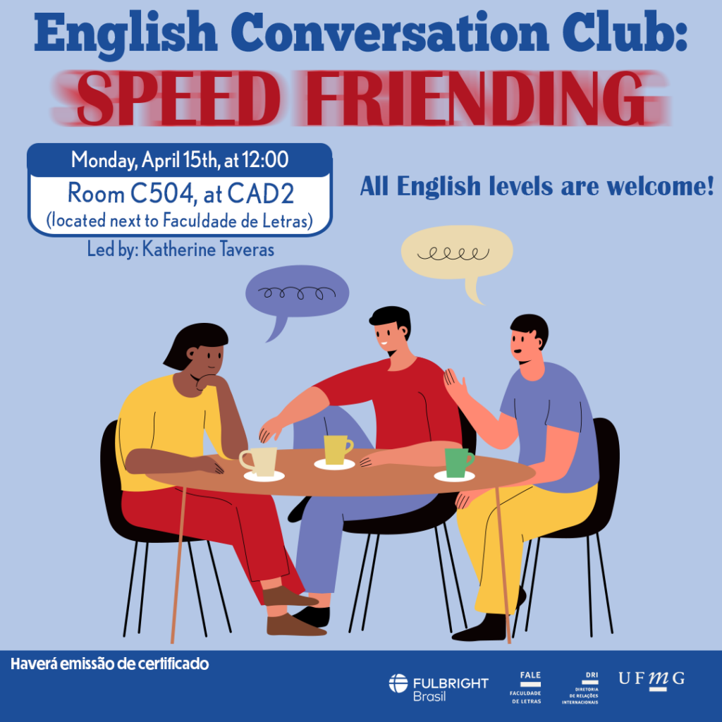 English Conversation Club: Speed Friending – DRI – Diretoria de ...