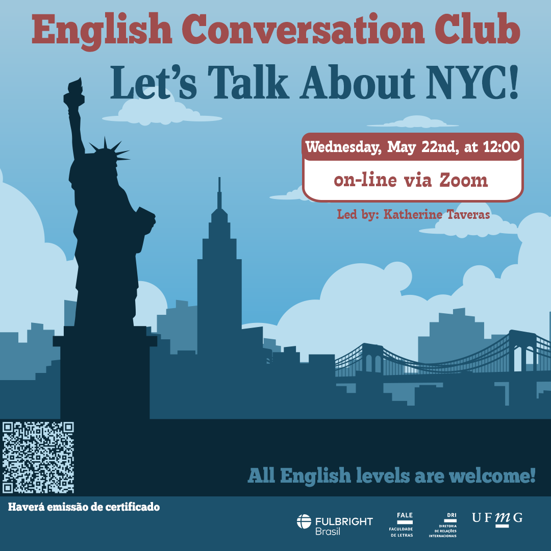 English Conversation Club: Let’s Talk About NYC! – DRI – Diretoria de ...