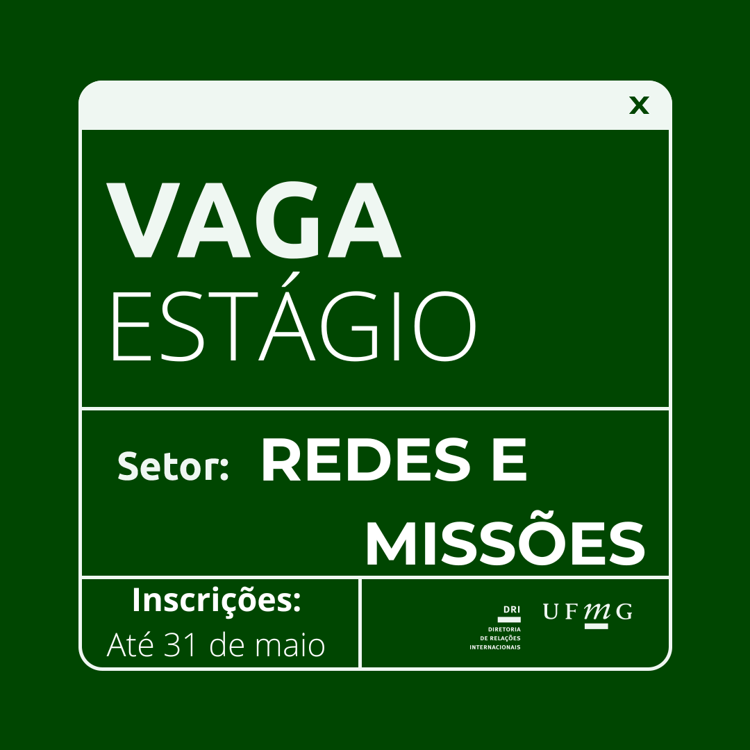 Edital de Seleção a Estágio Não Obrigatório no Setor de Redes e Missões ...