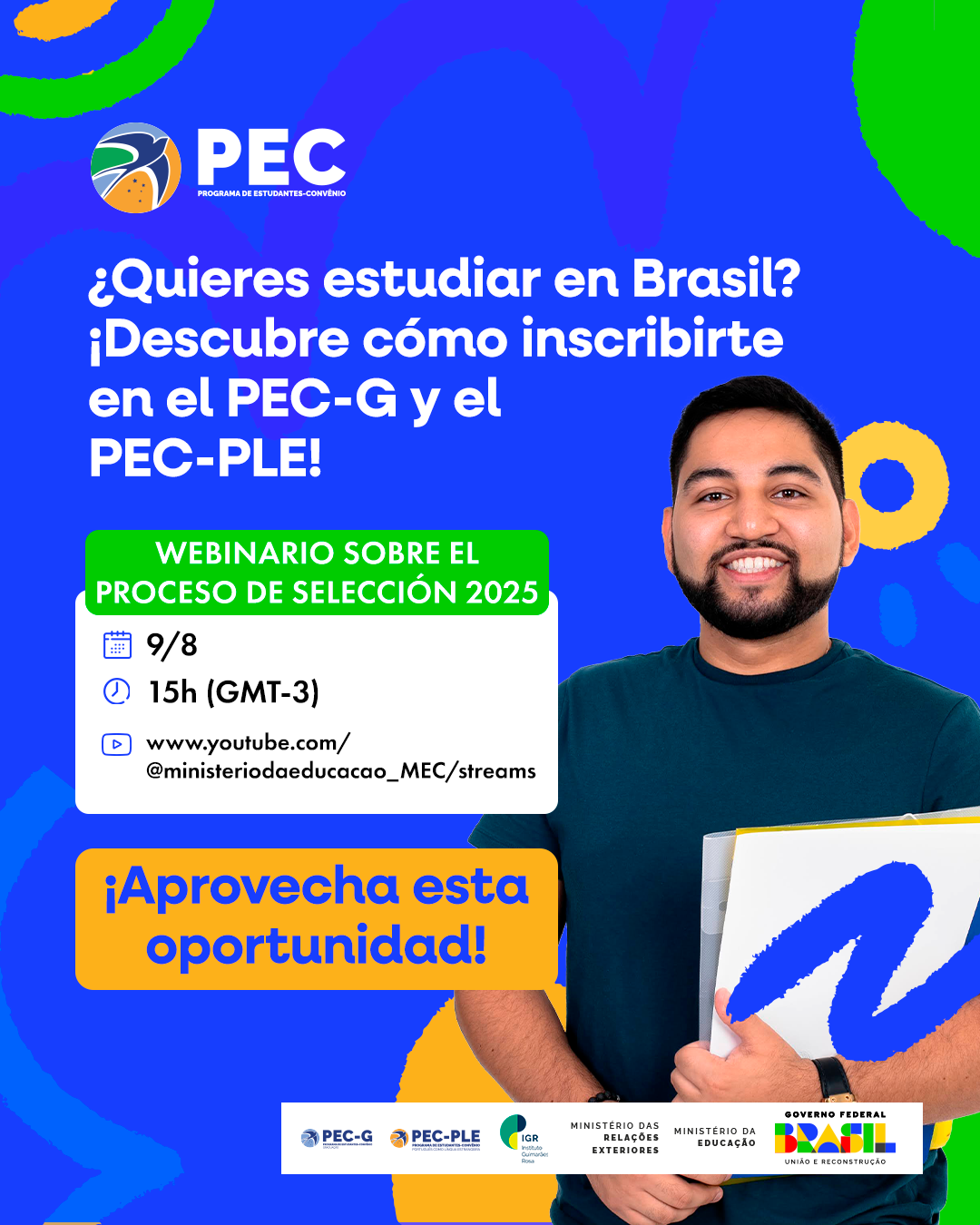 Participe do Webinário que orienta sobre Seleção PEC-G e PEC-PLE 2024 ...