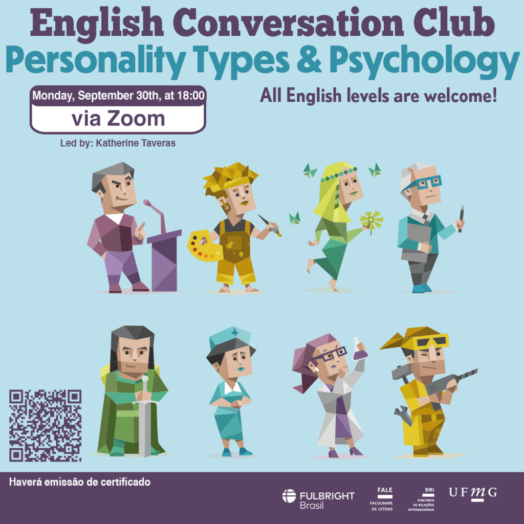 English Conversation Club: Personality Types & Psychology – DRI ...