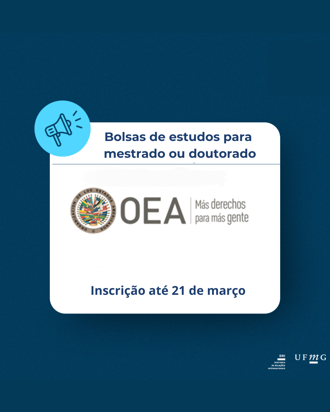 Bolsas de estudos da Organização dos Estados Americanos (OEA) – DRI ...
