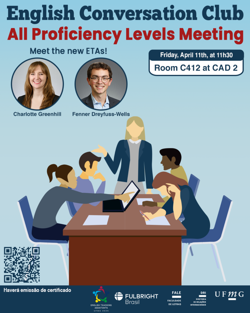 English Conversation Club: All Proficiency Levels Meeting – DRI ...