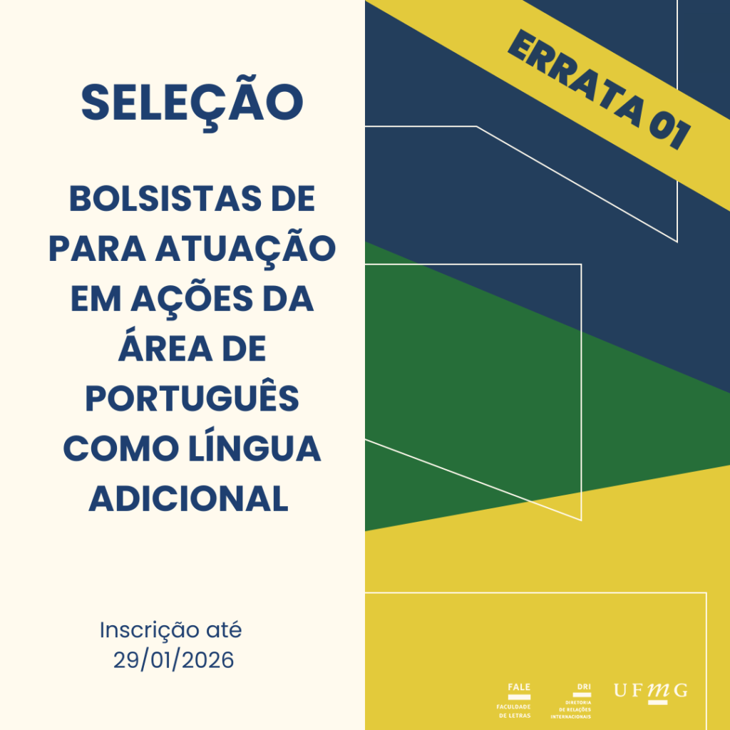 Errata 01 ao Edital 002 de seleção de bolsistas para a área de PLA ...