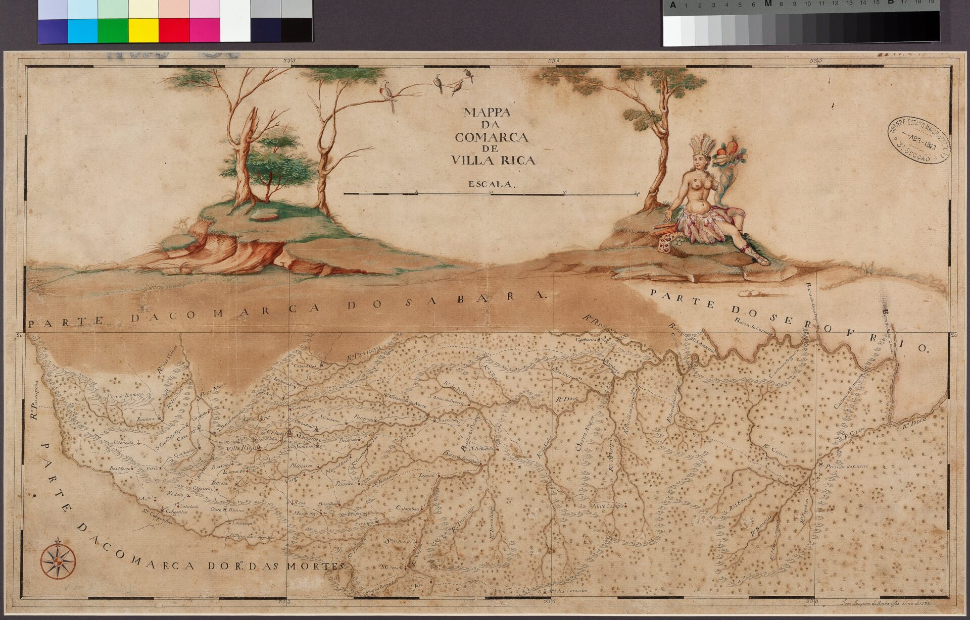 ROCHA, J. J. da. Mappa da Comarca de Villa Rica. 1778e. - Repositório ...